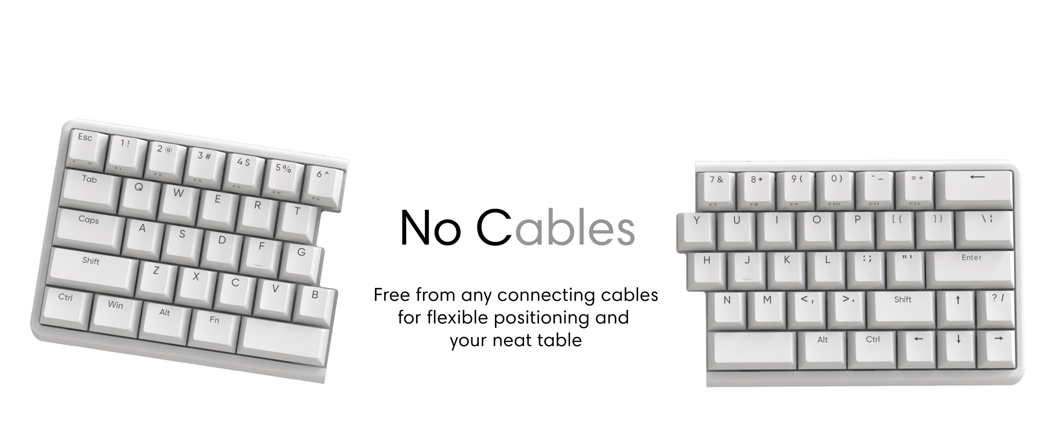 NocFree: Split Wireless Mechanical Keyboard