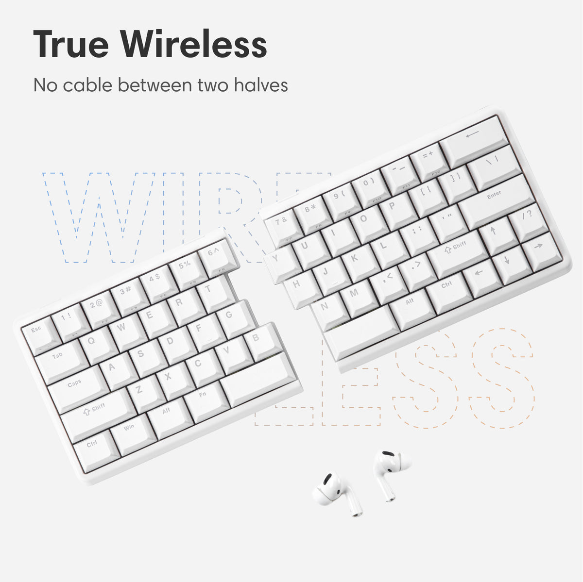 NocFree Lite Wireless Split Keyboard